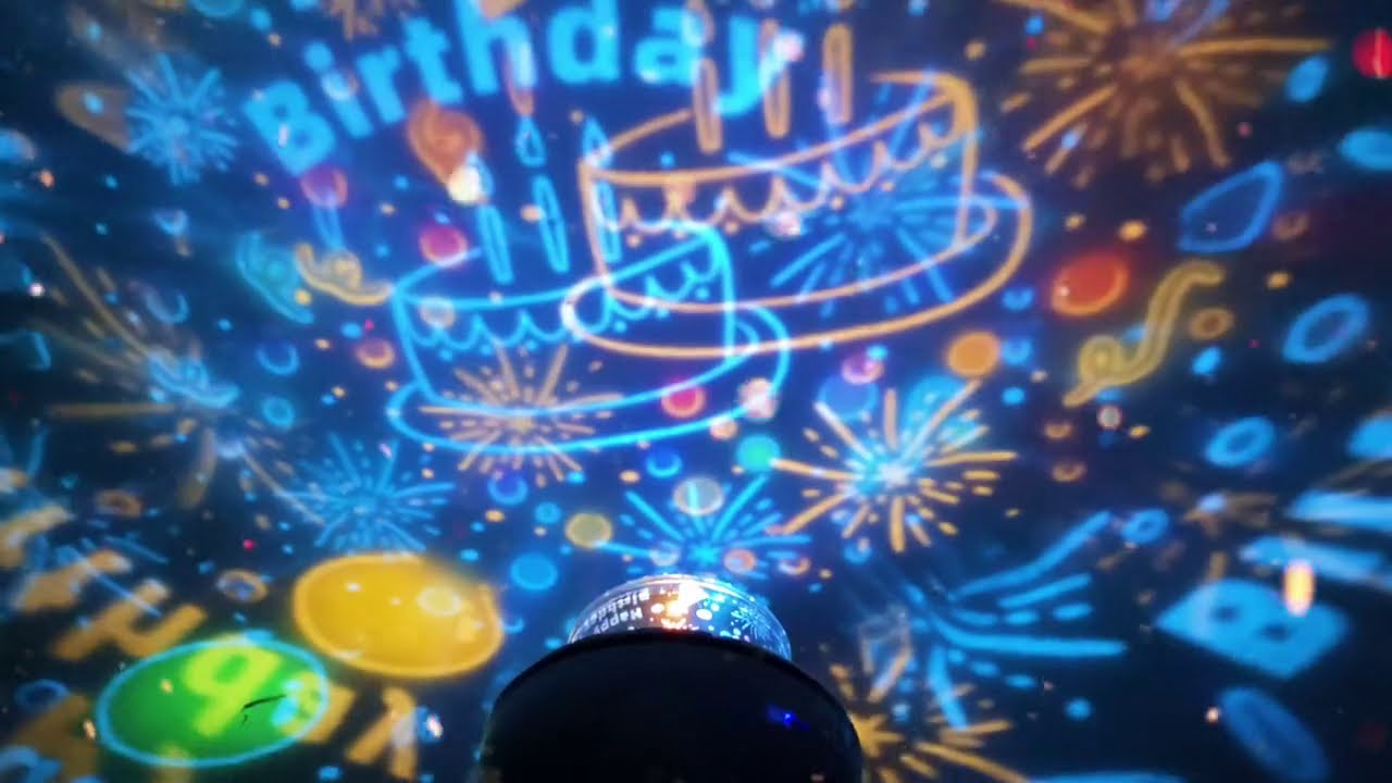 360° Rotation Scene Changing LED Projector - YouTube