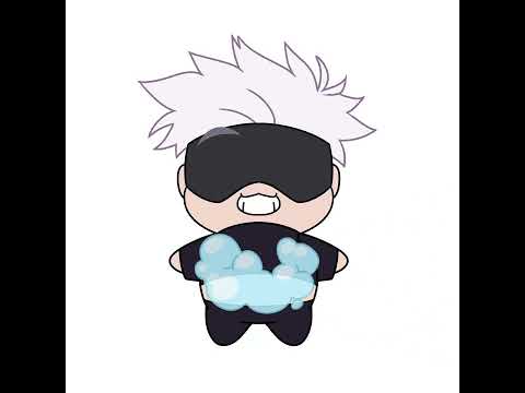 would you wash his little belly? #art #animation #jjk #gojo