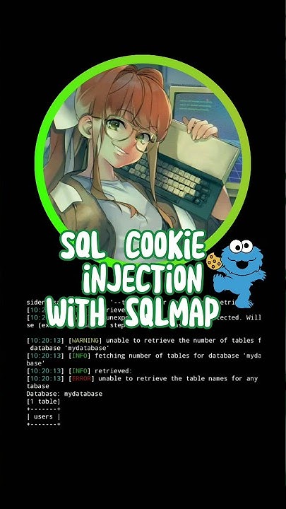 SQL Cookie Injection with SQLMap #sql #sqlmap #ethicalhacking - YouTube
