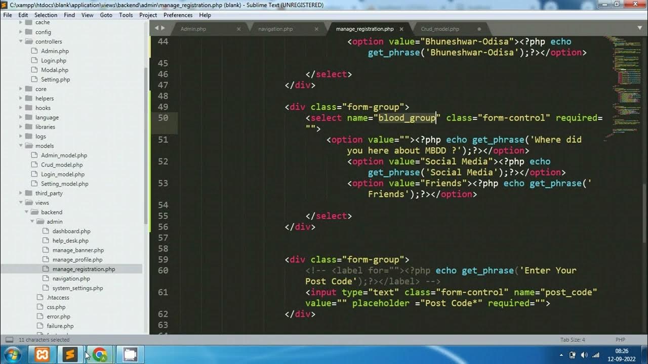 Registration Form Part 2 - YouTube