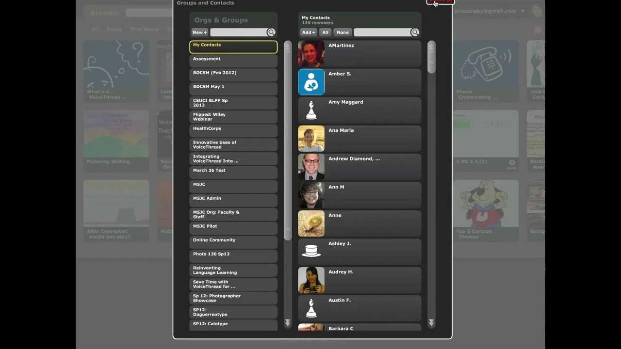 VoiceThread-How and Why to Create a Group - YouTube