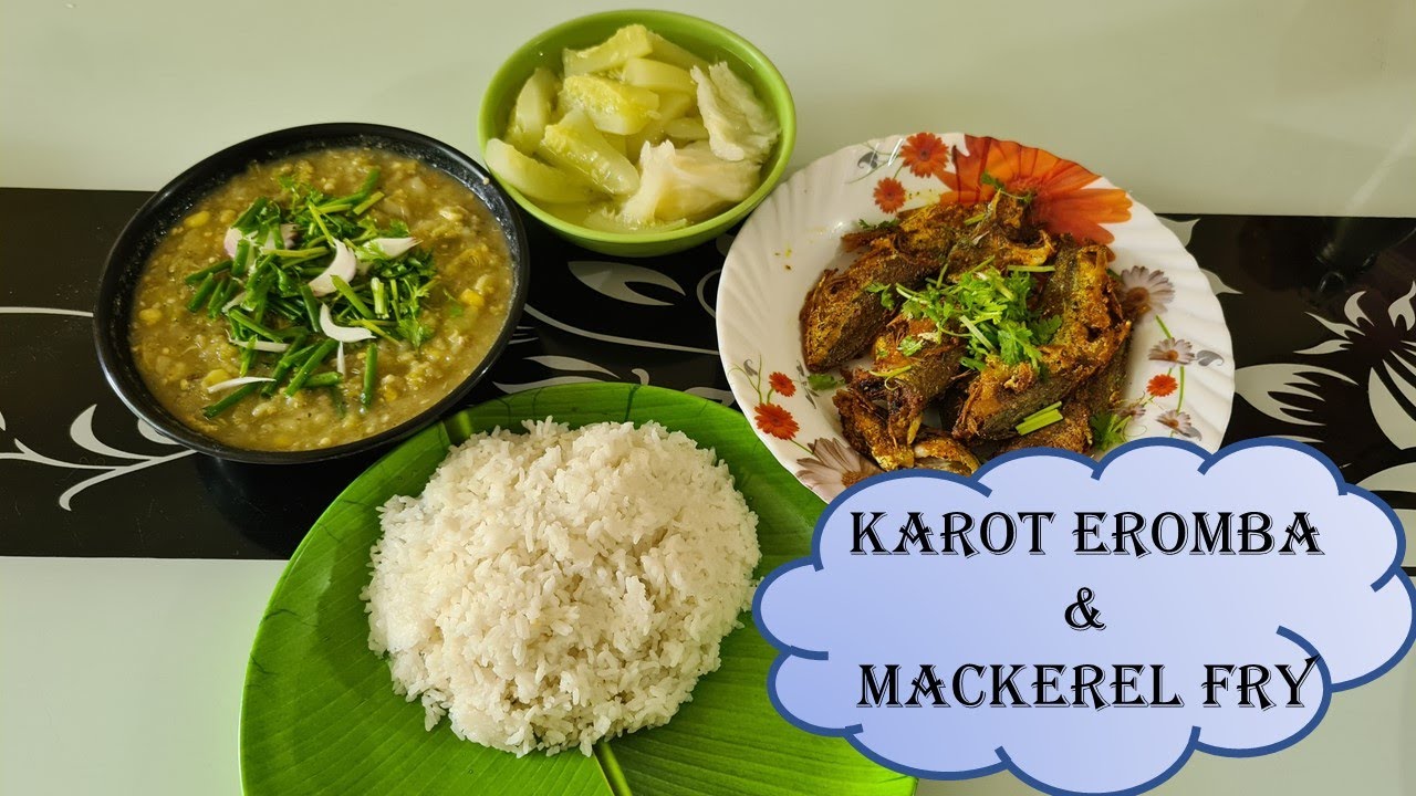 Karot Eromba | Mackerel Fry | Manipuri Traditional Food - YouTube