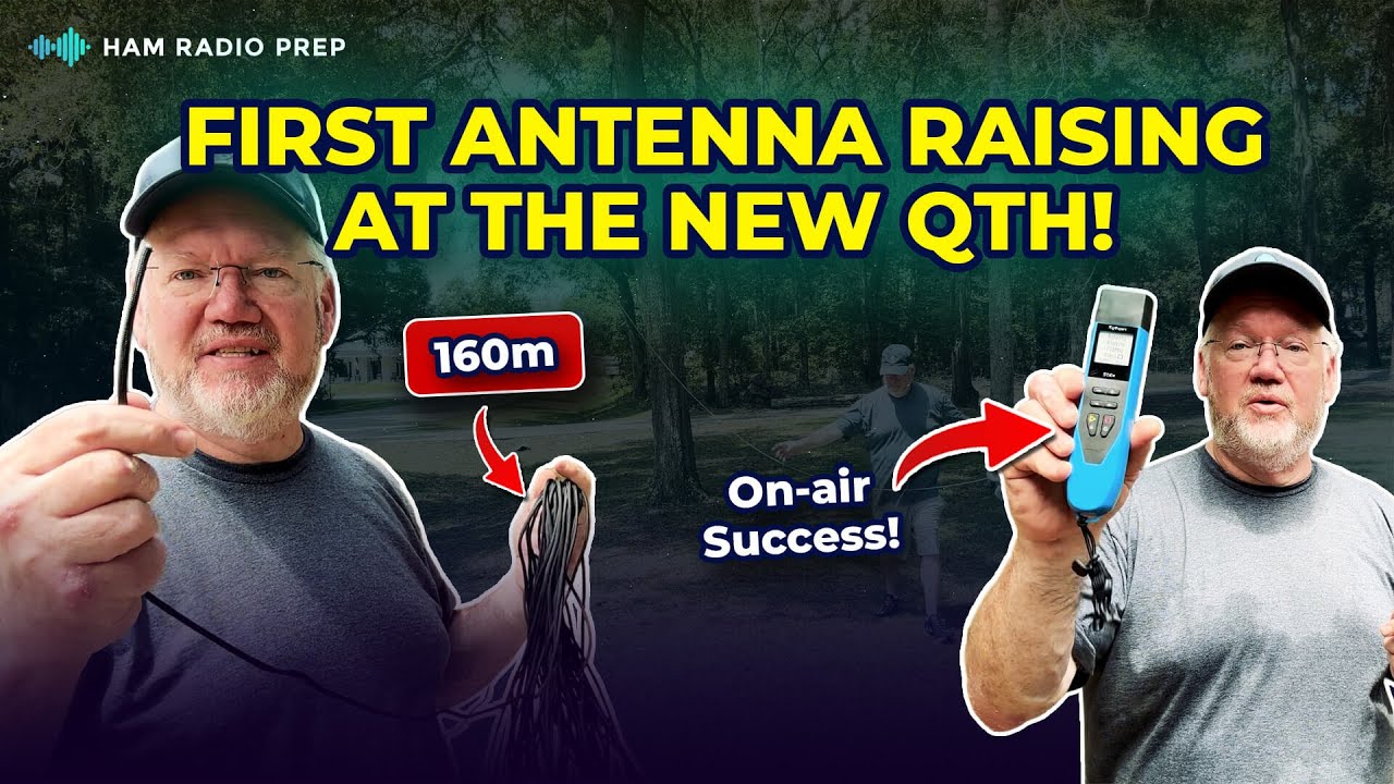 First Antenna at the New QTH – 160m Dipole Build & Test! - YouTube