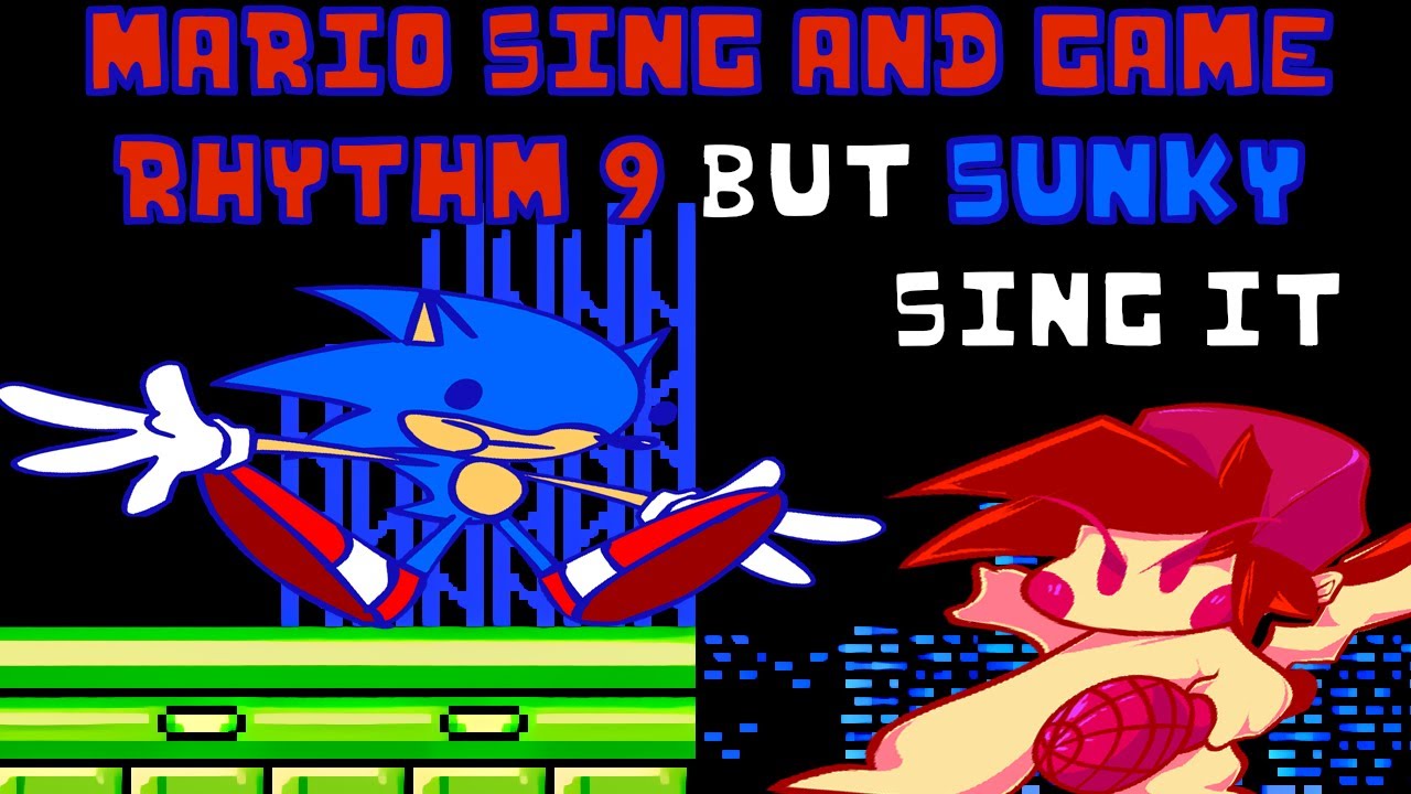 Mario Sing And Game Rhythm 9 But Sunky Sing It Fnf Marios Madness