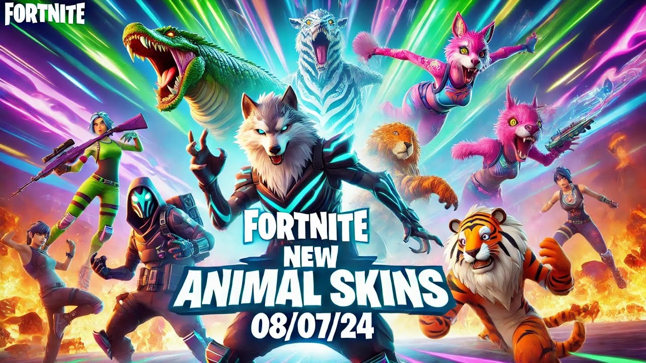 NEW ANIMAL SKINS IN FORTNITE ITEM SHOP 08/07/24 - YouTube