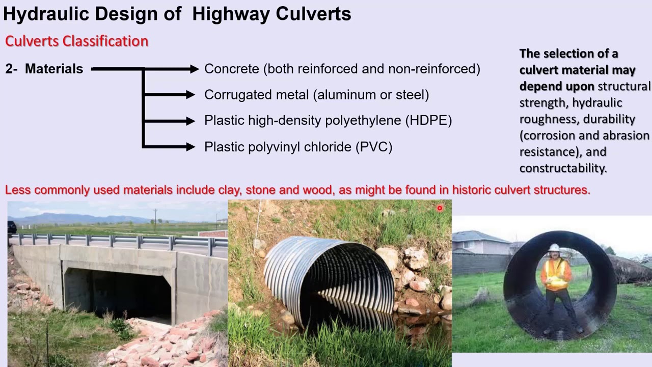 Lecture of Hydraulic Design of Highway Culverts/ Part One / 4th Class ...