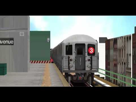 openBVE: 3 Train to Harlem 148 st Arriving and Departing New Lots avenue. (R62) - YouTube