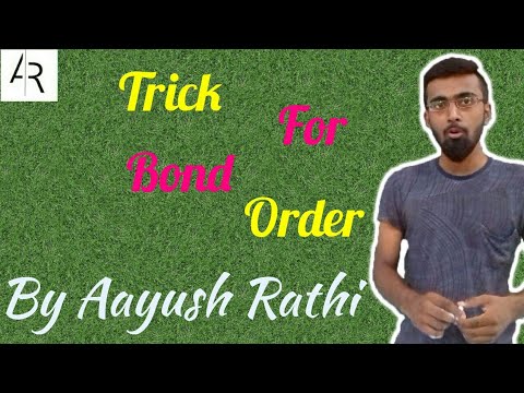 Trick For Bond Order -By Aayush Rathi - YouTube