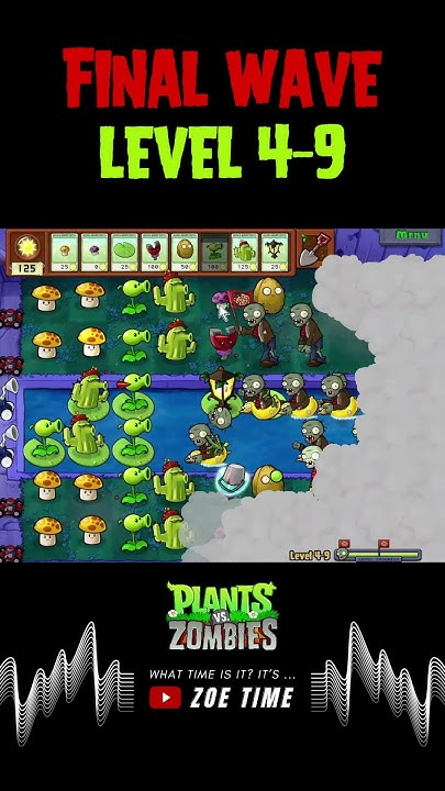 PLANT VS ZOMBIE FINAL WAVE 4-9 #shorts #plantsvszombies - YouTube