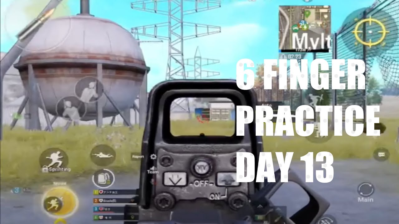 [Pubg mobile] 6 finger practice day 13 - YouTube