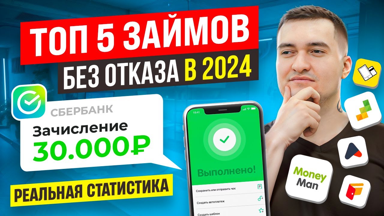 Лучшие Займы Онлайн На Карту 2024 Топ 5 МФО Без Отказа Youtube
