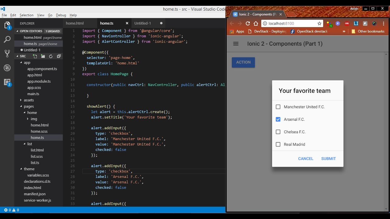 Ionic 2 components Part 1 - YouTube