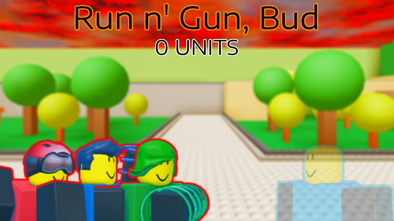 THE BATTLE BRICKS RUN N' GUN, BUD 0 UNITS - YouTube