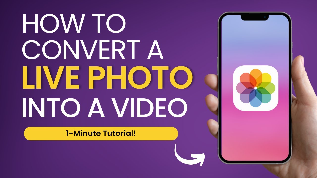 How to Convert a Live Photo into a Video | 1-Minute Tutorial - YouTube