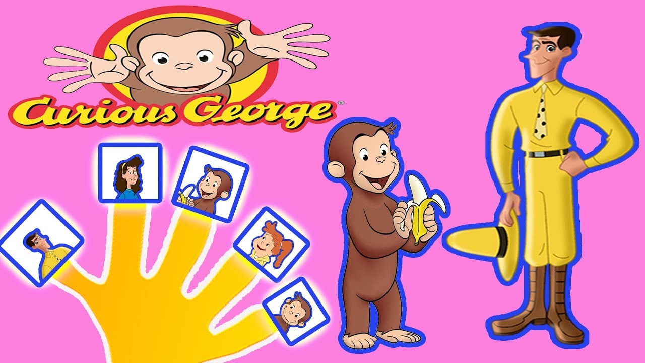 Curious George Finger Family Nursery Rhymes Lyrics ! Toys for kids ...
