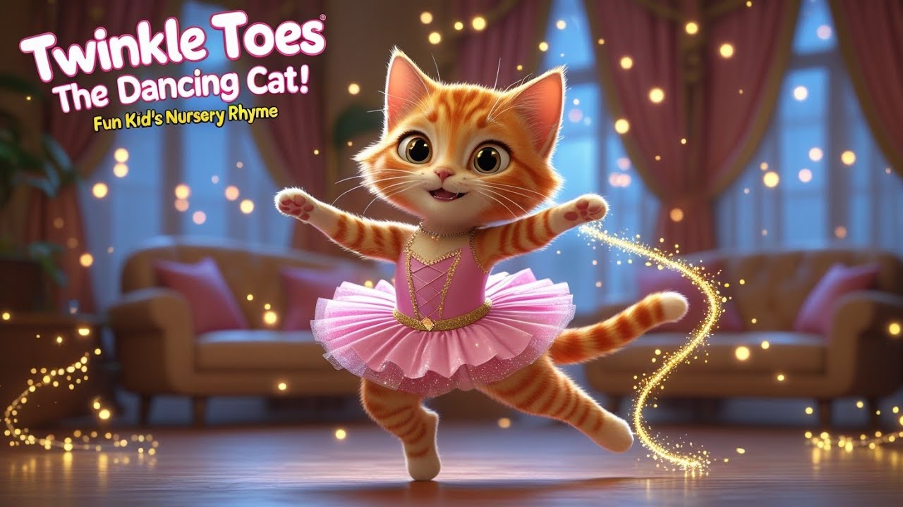 Twinkle Toes The Dancing Cat! | Fun Nursery Rhyme for Kids! 🐱🐈🐱🐈 # ...