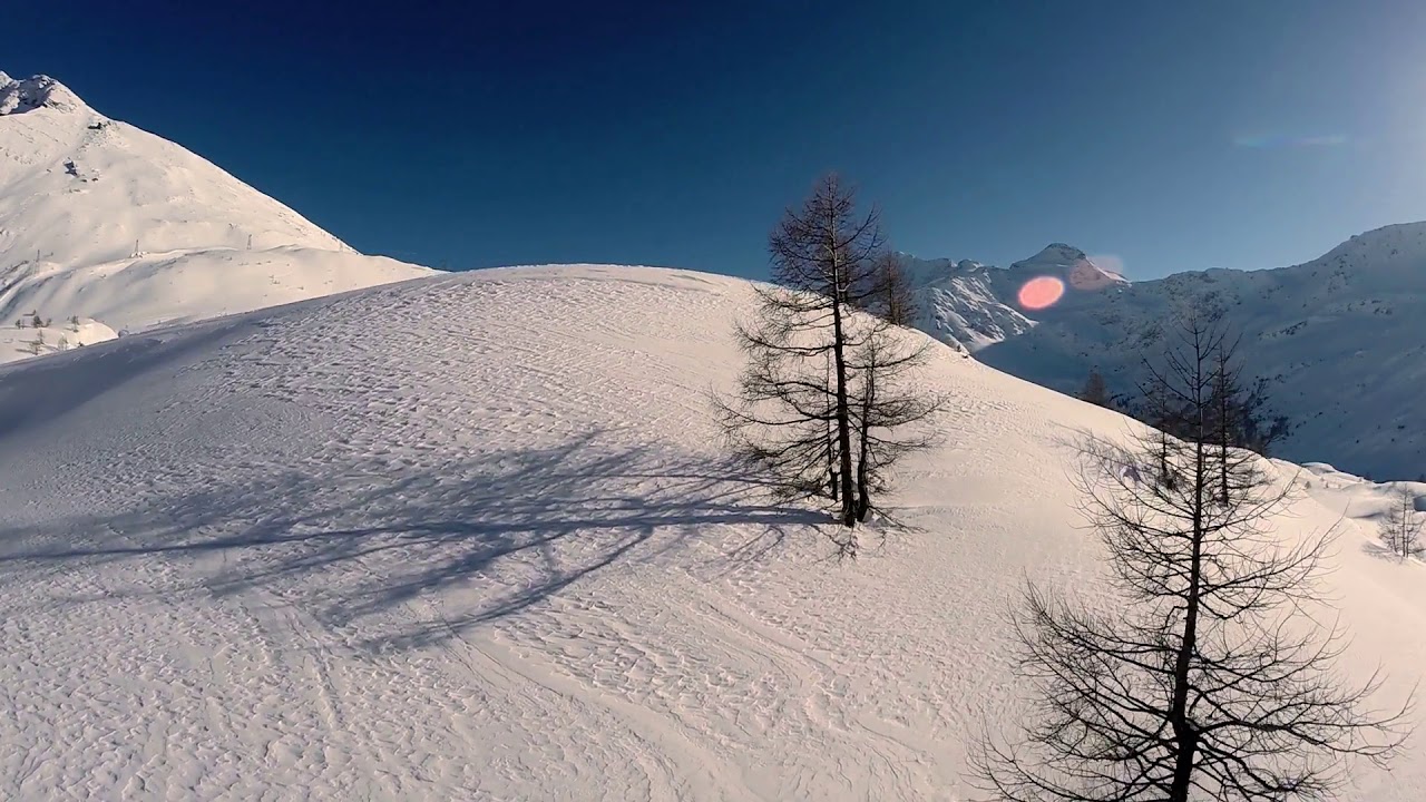aerial view of snow mountains snow winter landscape - YouTube