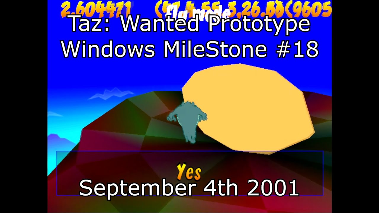 Taz: Wanted Prototype - Windows - MileStone #18 - September 4th 2001 ...