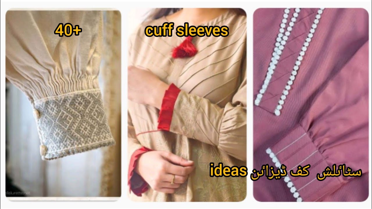 cuff sleeves designes idea for winter\\unique sleeves designes ideas ...