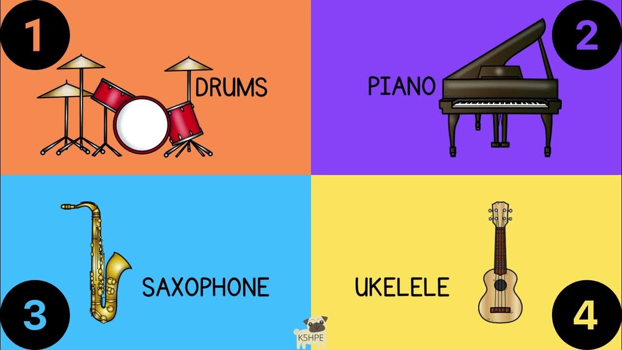 Four Corners Music Game Musical Instruments, Elementary Classroom Brain ...