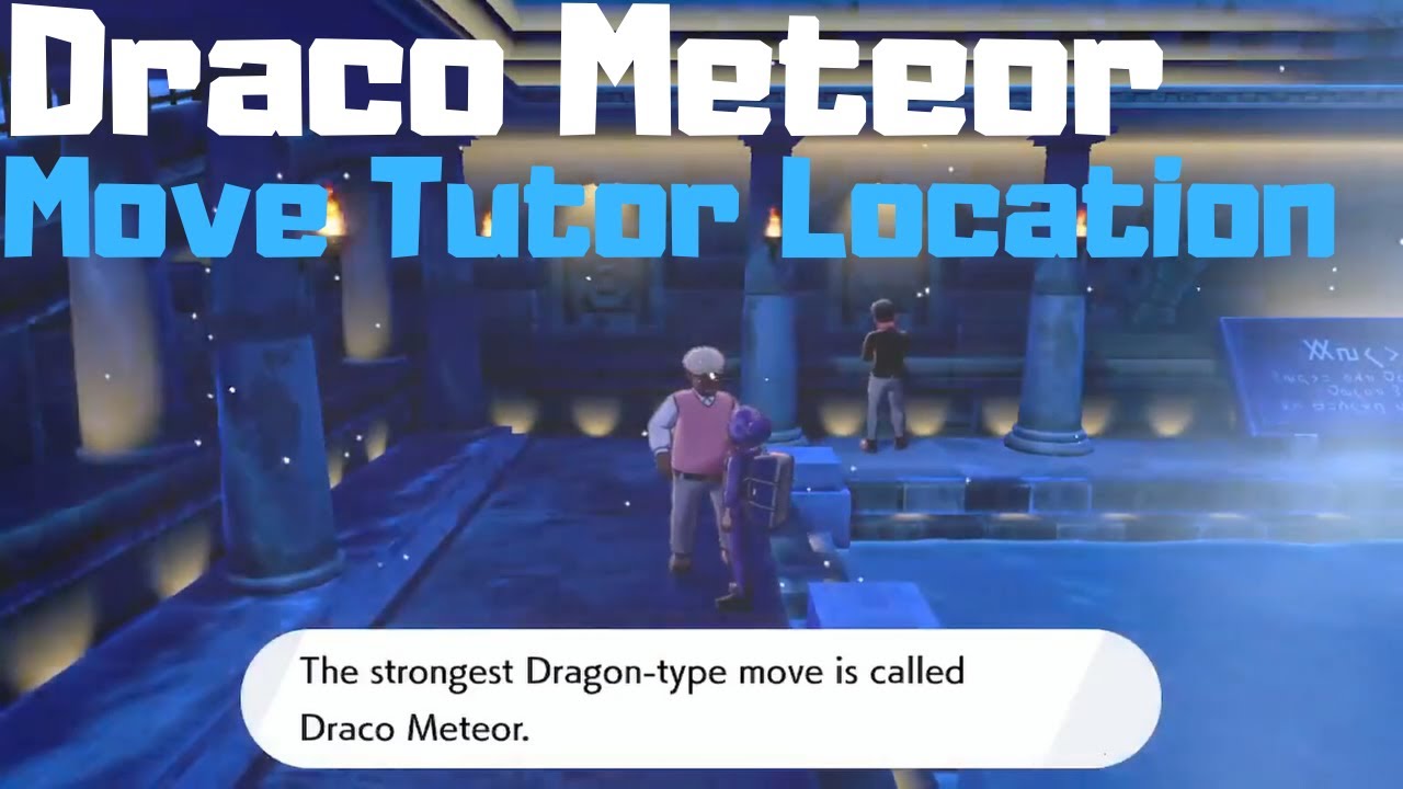 Draco Meteor Move Tutor Location - Pokemon Sword and Shield - YouTube