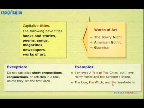 How to Capitalize Titles of Books, Stories, People & More! *COOL ...