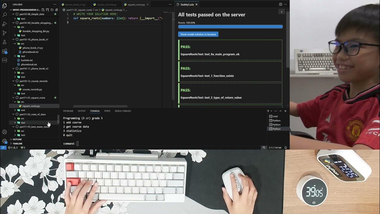 study with me | code with me | HHKB keyboard | asmr | 40 min real time ...