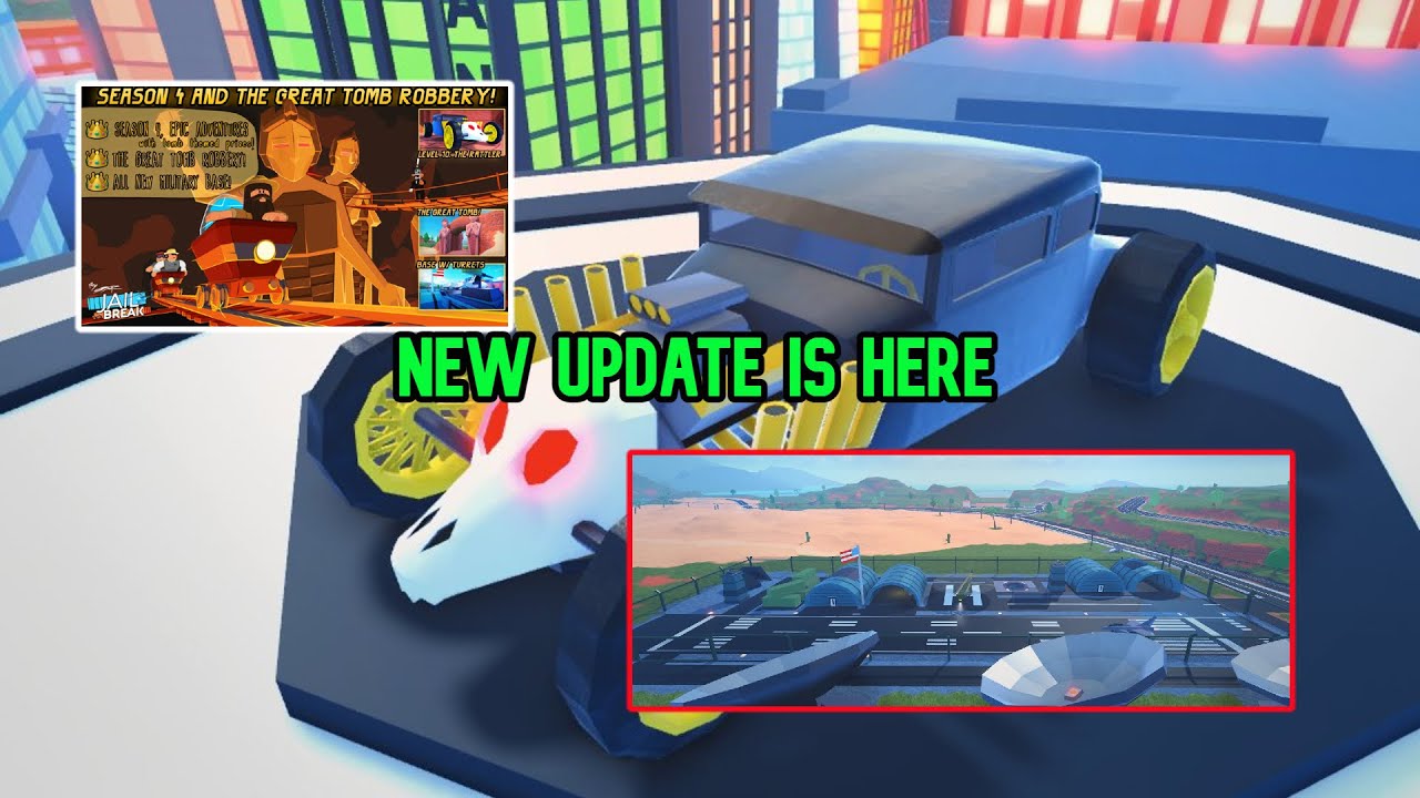 Roblox Jailbreak New Tomb Raid Robbery New Season 4 And More! - YouTube