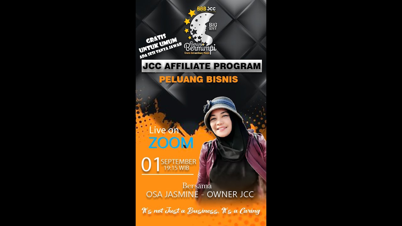 JCC AFFILIATE PROGRAM BERSAMA. PELUANG BISNIS BERSAMA OWNER JCC - YouTube