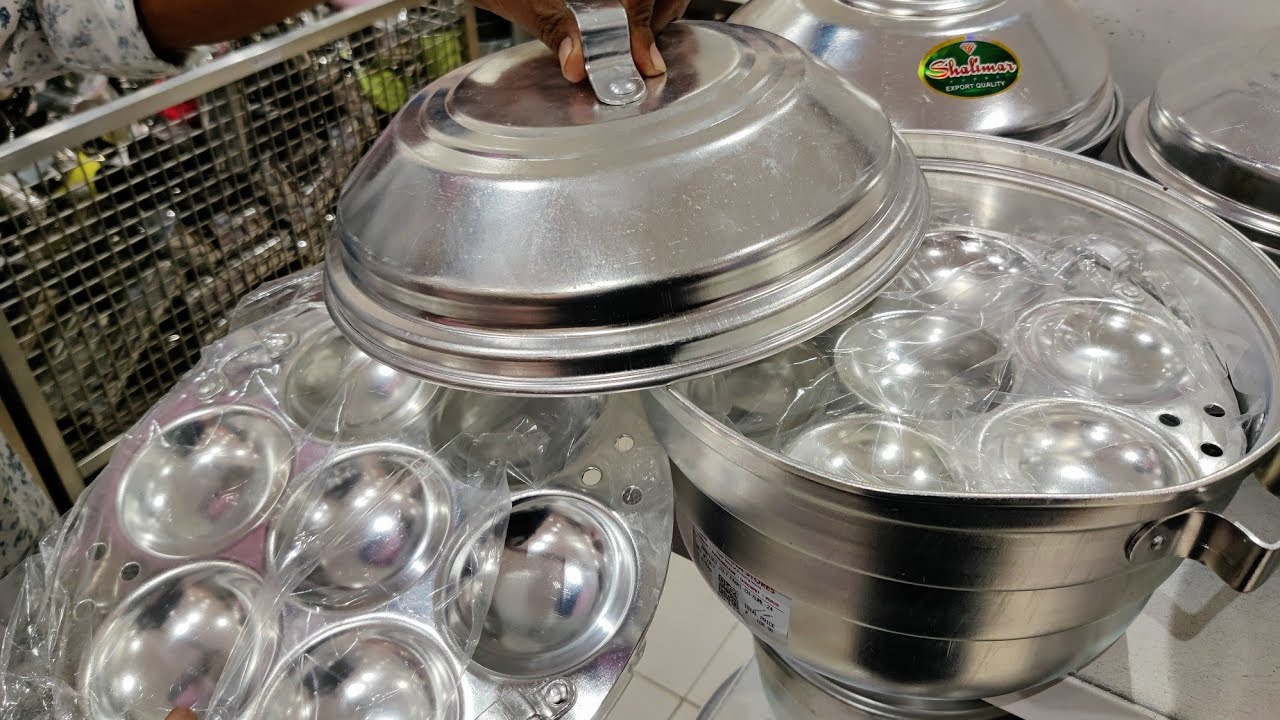 Kitchen Stainless steel idly pathiram containers Kadai set Oil Bottle ...
