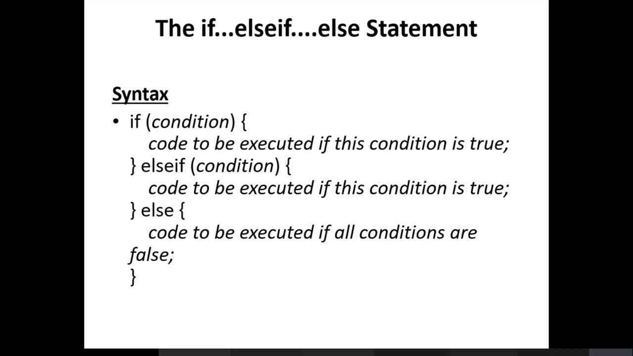 PHP Conditional Statements, Loops, Special Loop Keywords and Nested ...