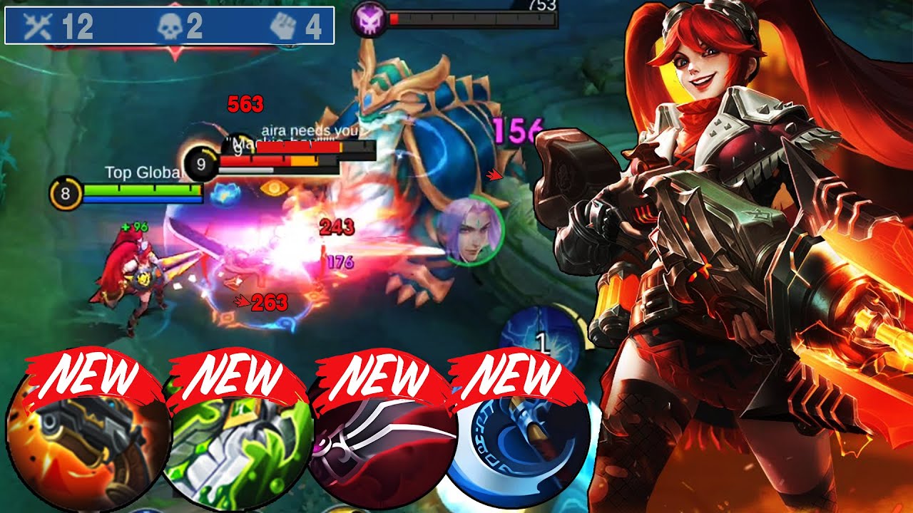 LAYLA ONE HIT BUILD & EMBLEM 2025!! BUILD TOP ONE GLOBAL LAYLA - (Must ...