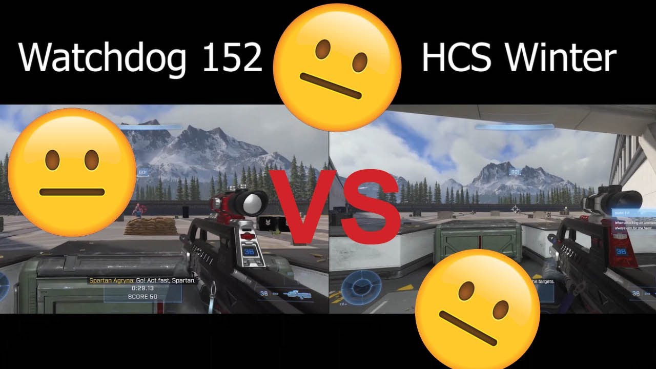 WATCHDOG vs HCS WINTER COATINGS, SIDE BY SIDE GAMEPLAY (HALO INFINITE ...