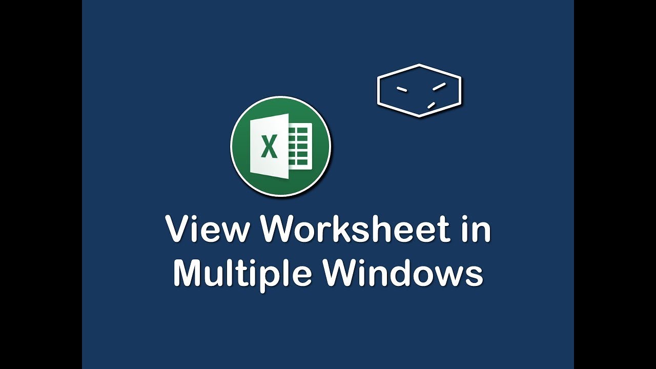 ms office excel view worksheet in multiple windows - YouTube