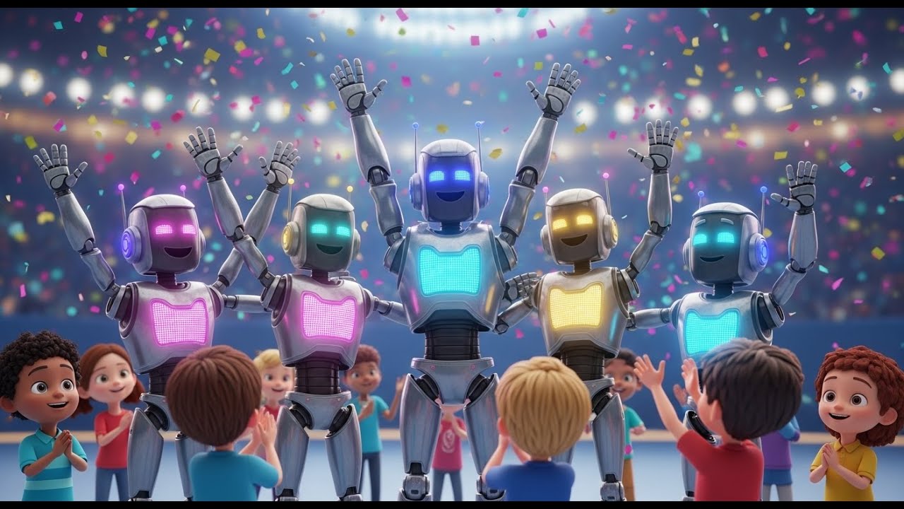 Seven Little Robots Learn Colors | Best Nursery Rhymes and Kids Songs ...