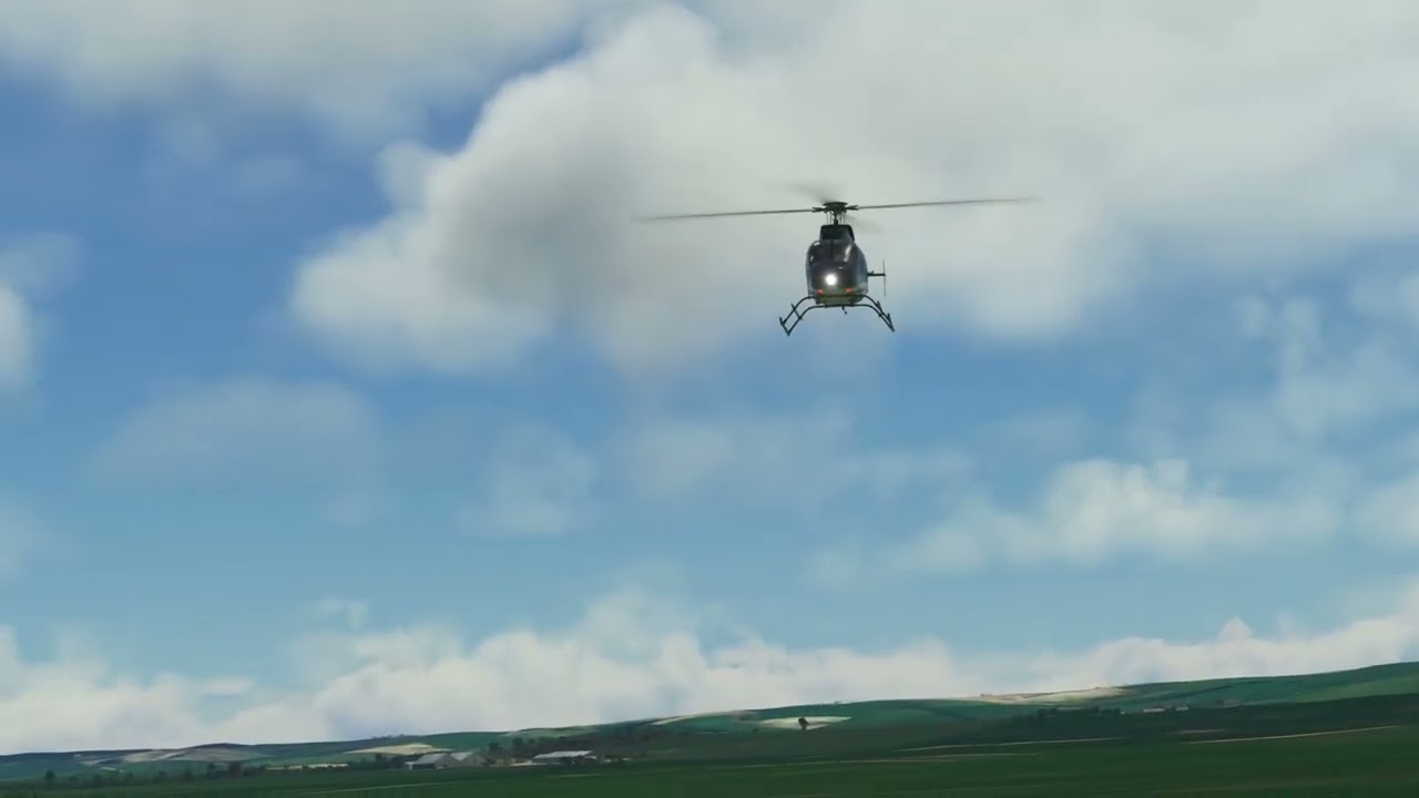 Bell 407 First time flying with Improvement Mod - YouTube