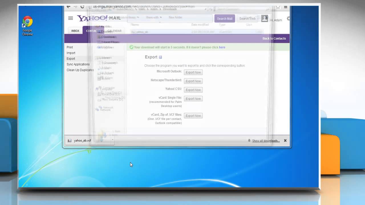 How To Export Contacts From Yahoo To Gmail YouTube How To Export Contacts From Yahoo To Gmail YouTube