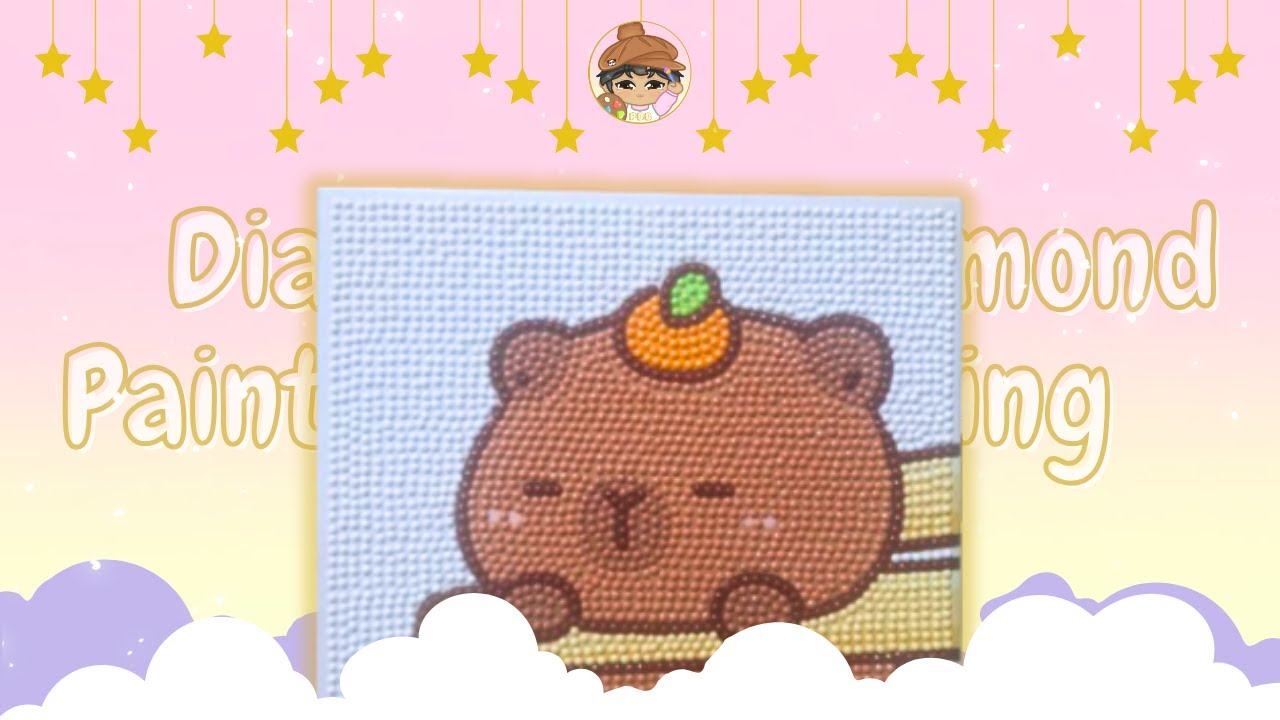 [Craft] Twinkling Capybara - 1st Time Trying Diamond Painting ...