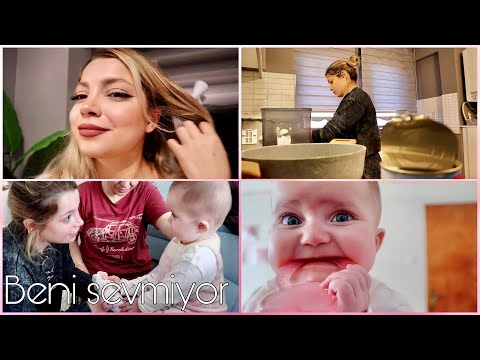 HEM YEMEK İKİ DE BEBEK VE GIDI ERİTME GÜNLÜK RUTİNİM! BÜŞRA PEKTAŞ VLOG 2021