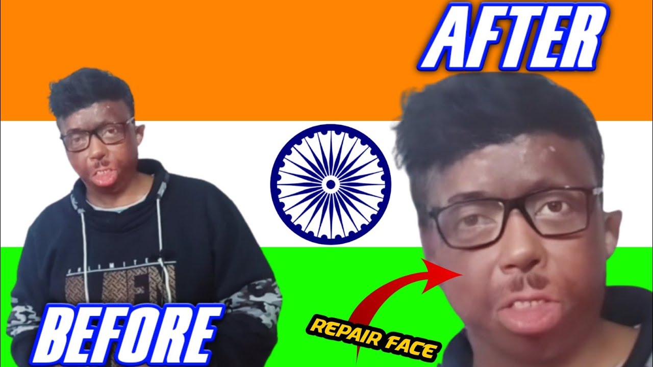 Chamka Math के face को मैने repair कर दिया 🤩 || Chamka Math face repair ...