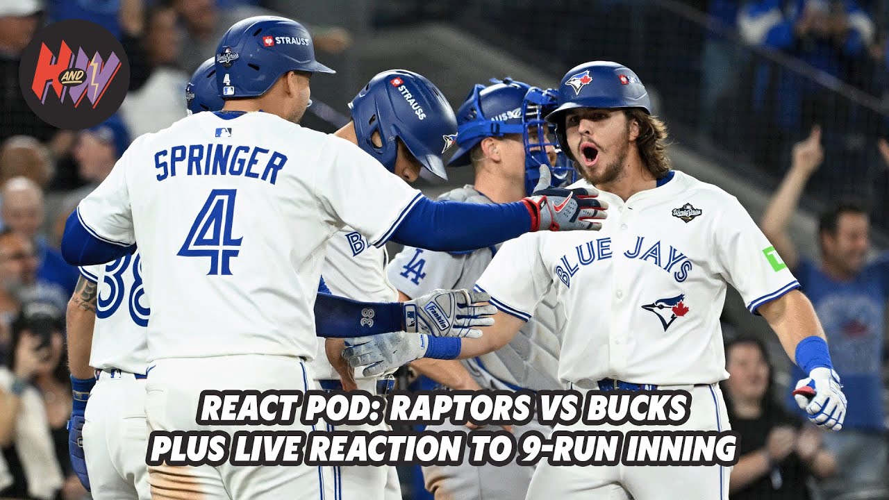 React Pod: Raptors vs. Bucks (and Blue Jays-Dodgers Game 1) - YouTube