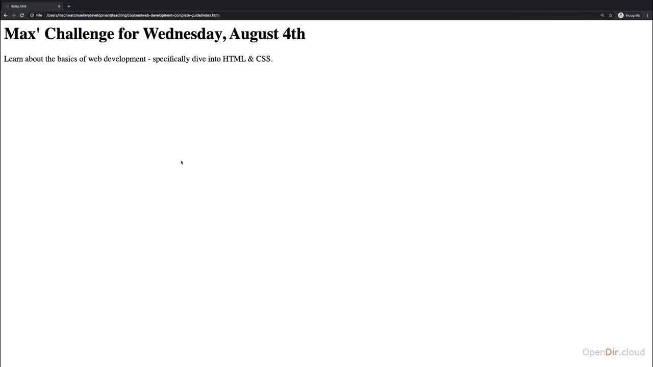 Part 9 Exploring HTML Attributes Day 2 opendir cloud - YouTube