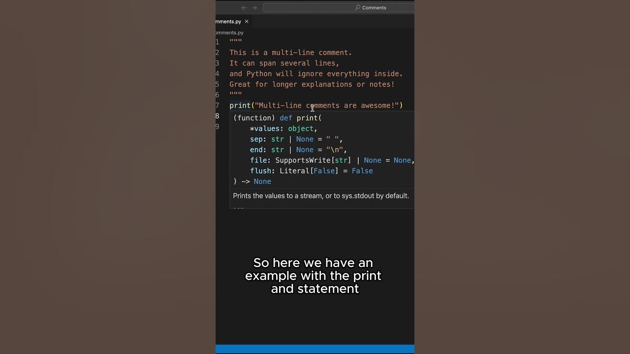 Python Comments Part 3 Python Shorts Playlist Bthecoder Shorts Bthecoder Python Youtube