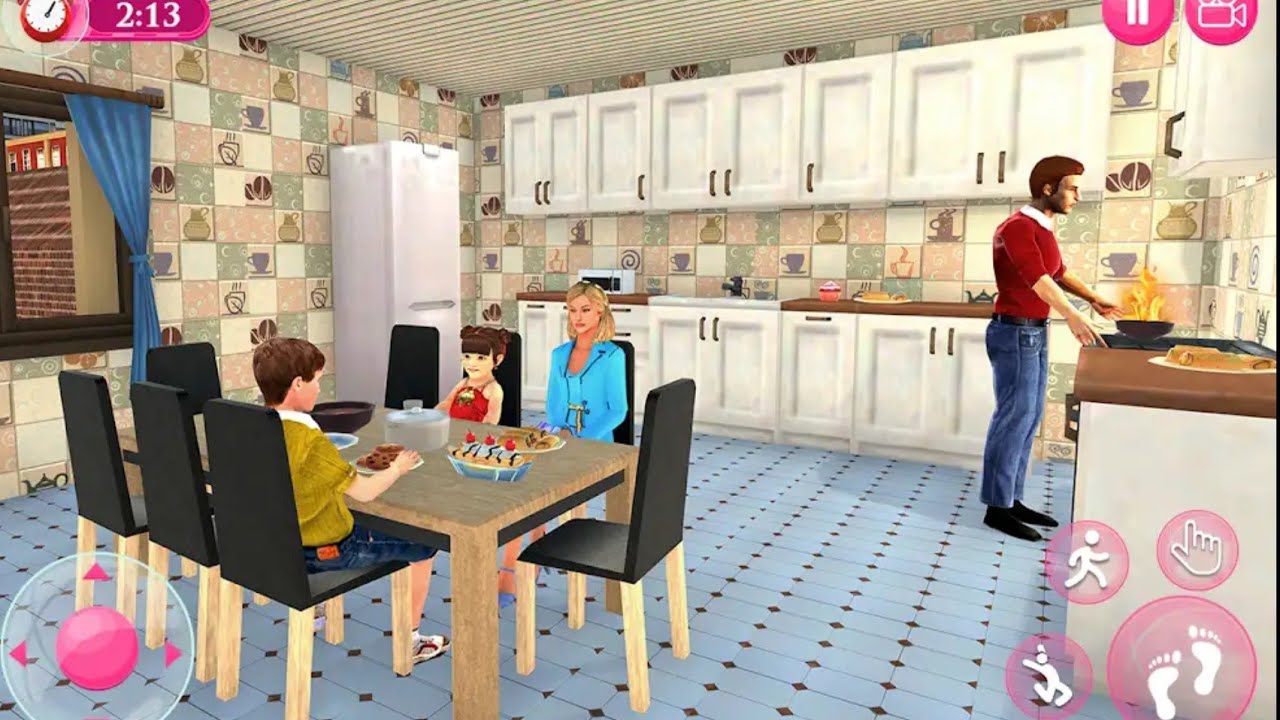 Virtual Family Happy Life Dad Mom Simulator 2020 Android Gameplay - YouTube