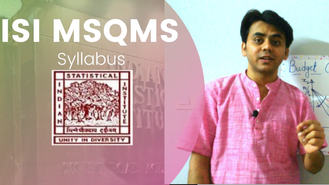 ISI MSQMS syllabus - YouTube