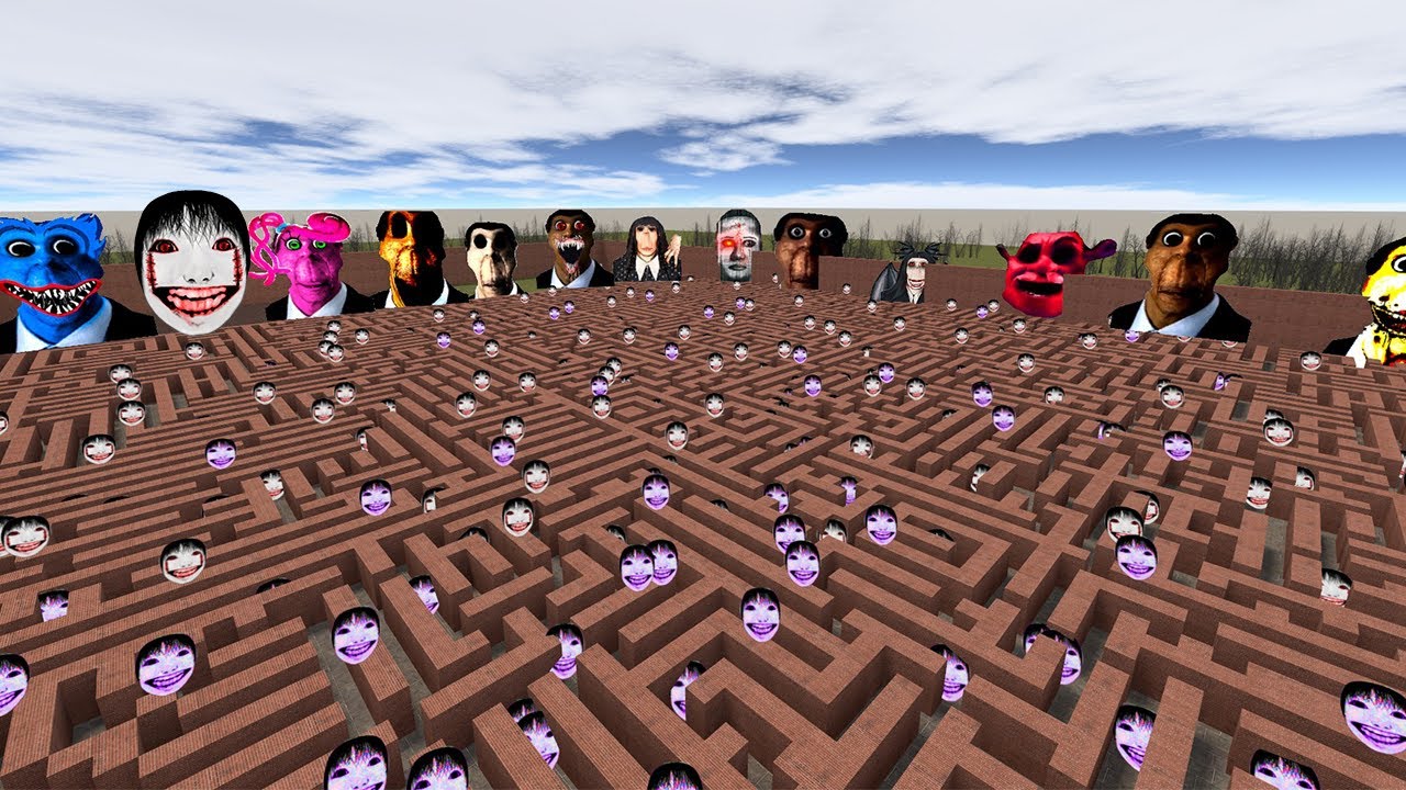 NEW NICO'S OBUNGA FAMILY in MAZE!! Nextbot PART 2- Garry's Mod!!! - YouTube