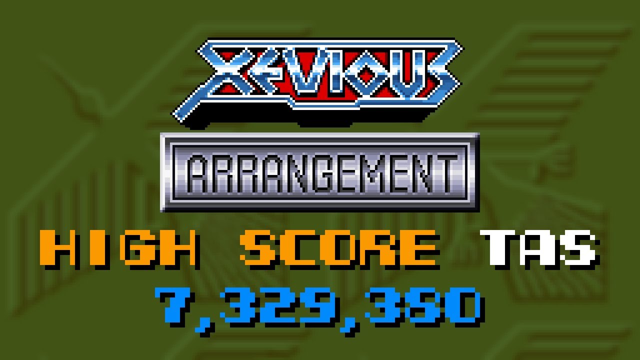 [TAS] Arcade Xevious Arrangement "Normal, maximum score" in 29:11.48 ...