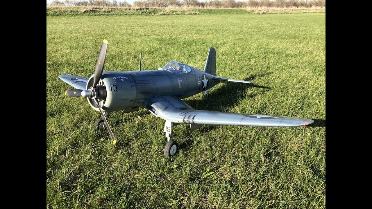Flightline RC 1600mm Corsair maiden flight & review teaser video - YouTube