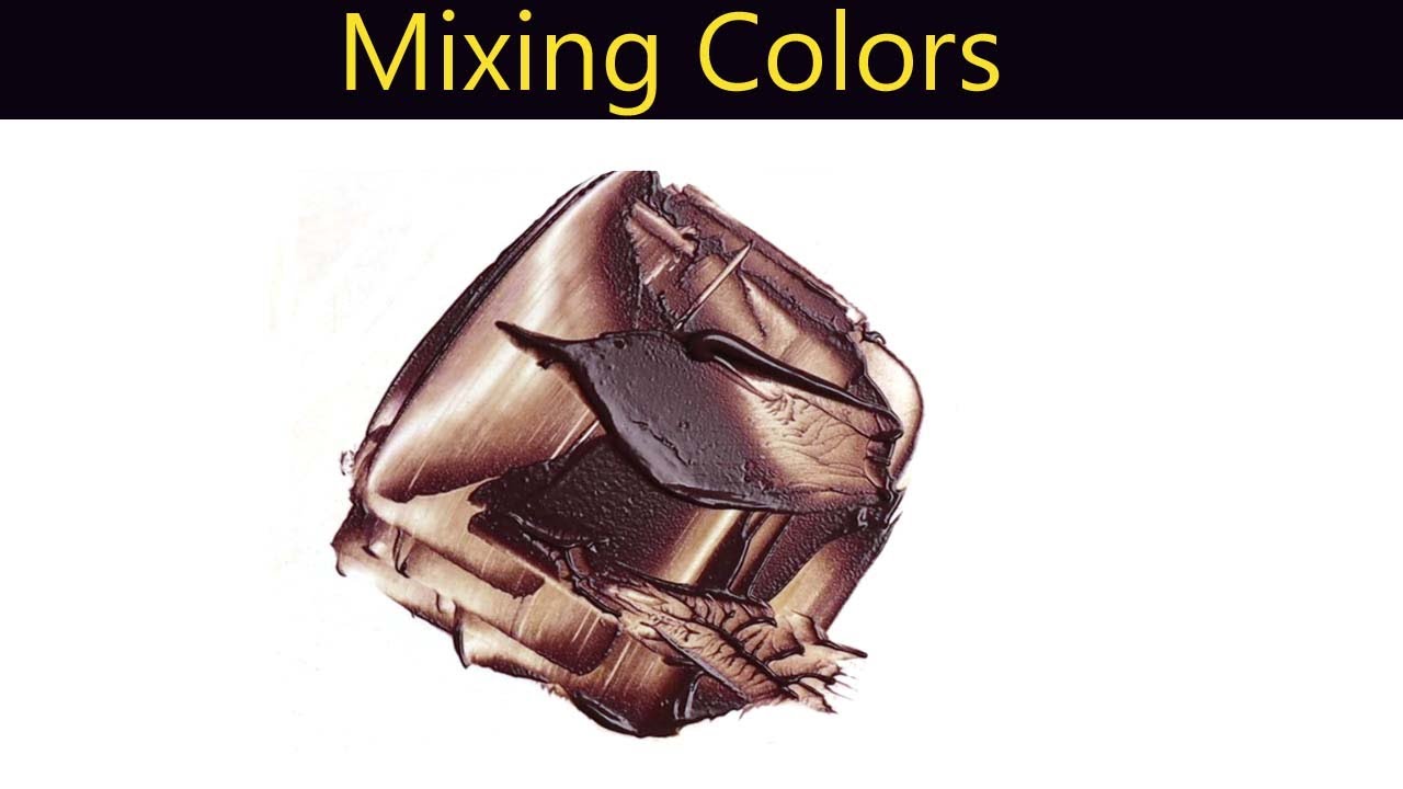 How To Make Dark Chocolate Brown Color Paint - Mixing Colors - YouTube