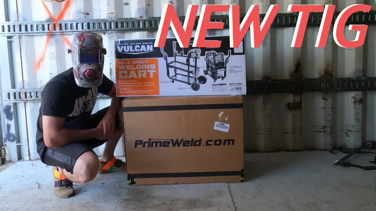 UNBOXING NEW PRIME WELD TIG / NEW VULCAN CART - YouTube